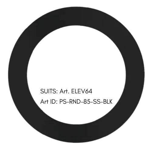 LOCKTON 75mm -85mm Stainless Steel Scar Plate - Black & Satin Silver ...